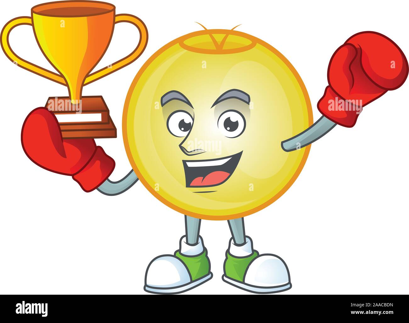 Gold boxing gloves Stock Vector Images - Alamy