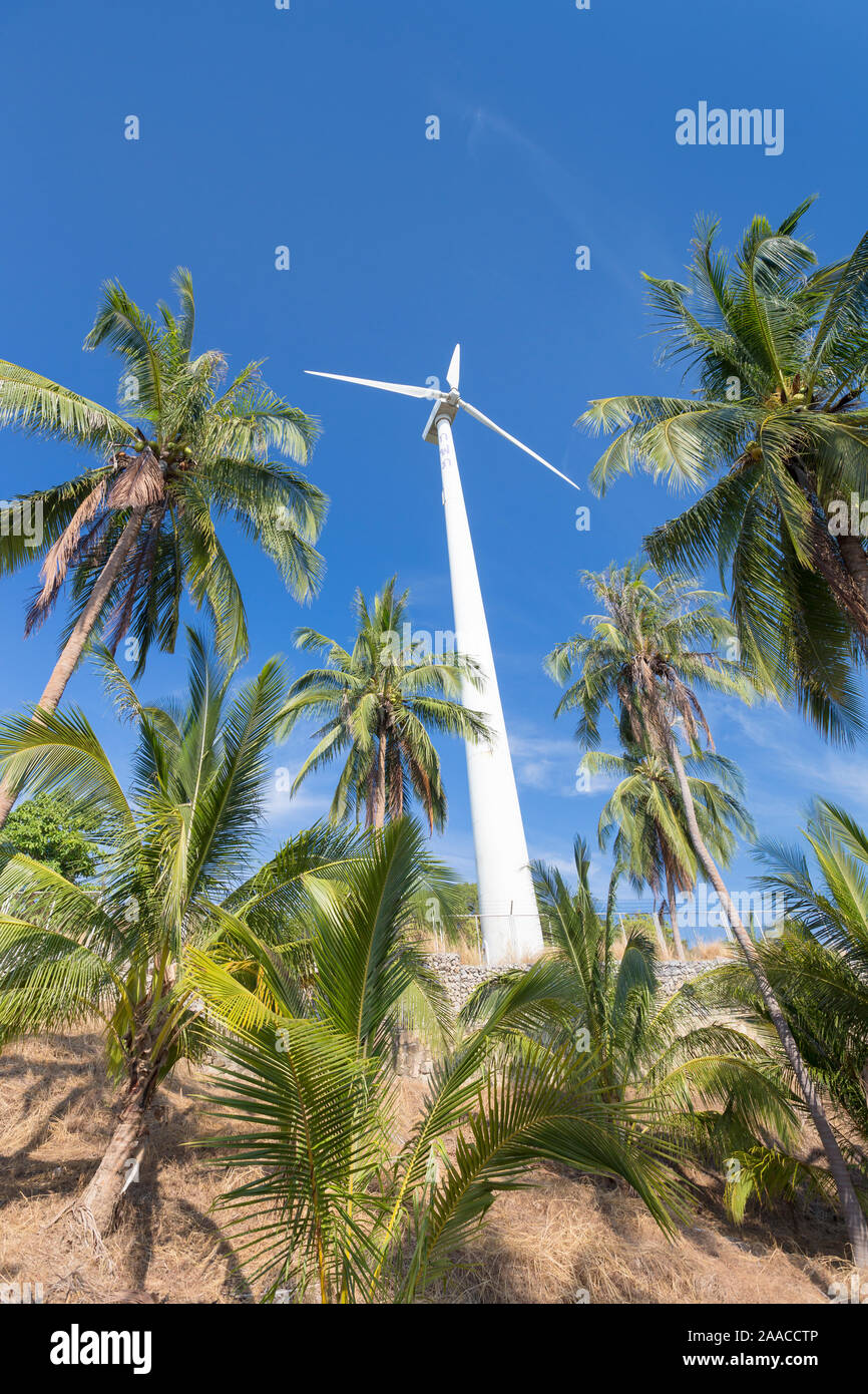 Wind turbine and trees hi-res stock photography and images - Alamy