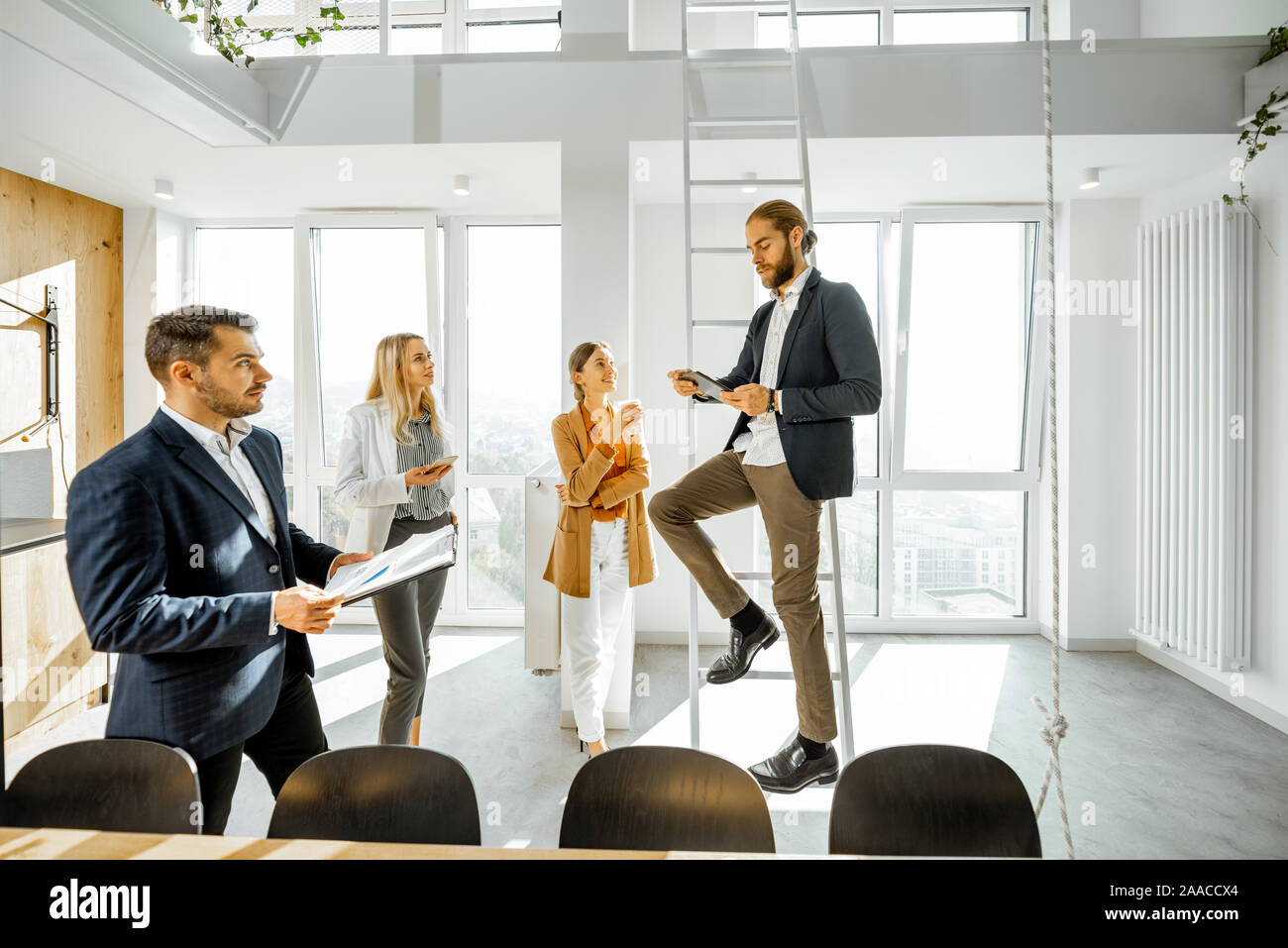 Business Discussion Standing