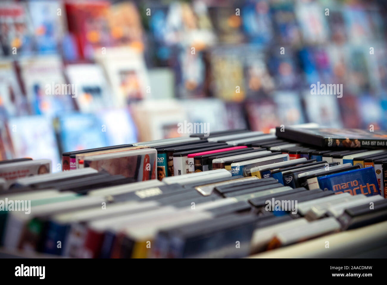Film dvd cover shelf hi-res stock photography and images - Alamy