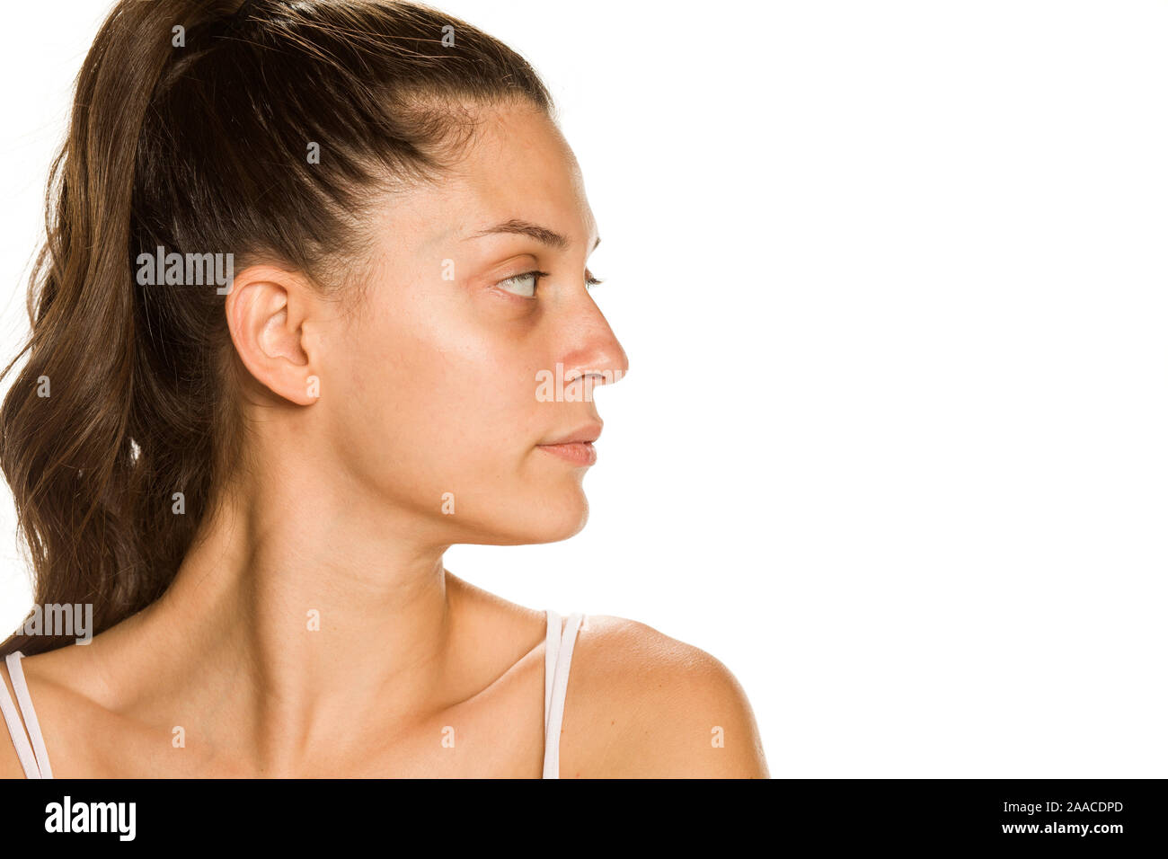 Skin beauty profile natural hi-res stock photography and images - Alamy