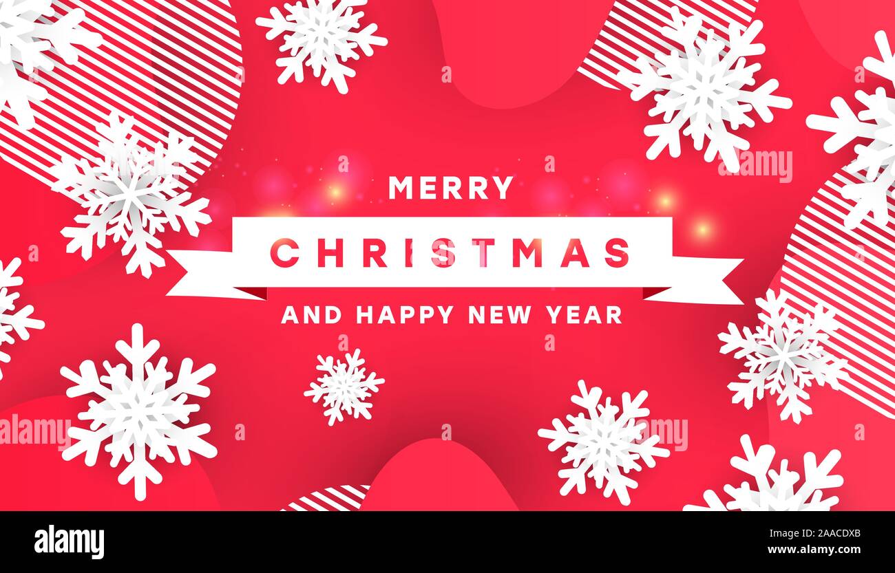 Creative Merry Christmas vector illustration design card template ...