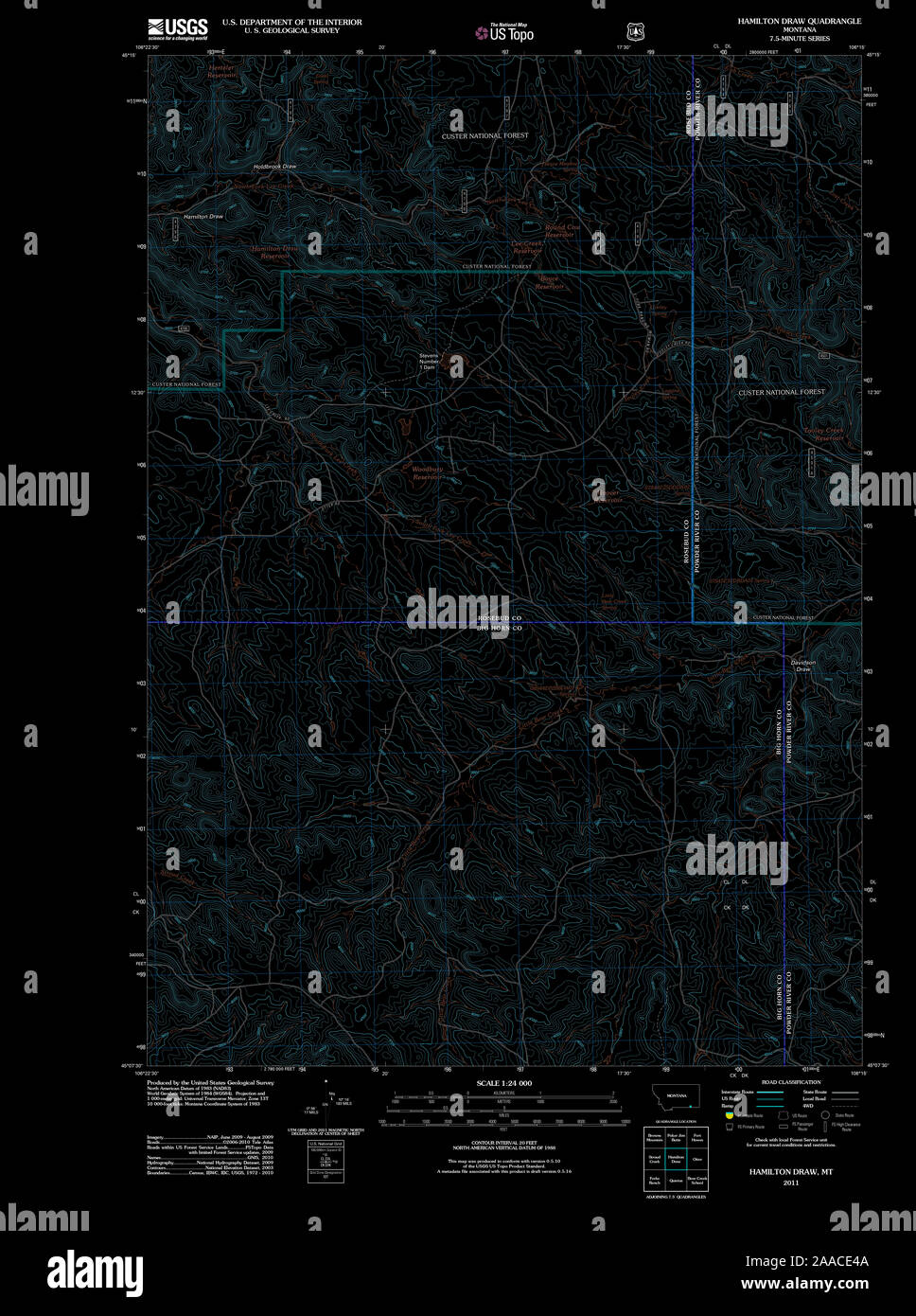 Map of hamilton montana hi-res stock photography and images - Alamy