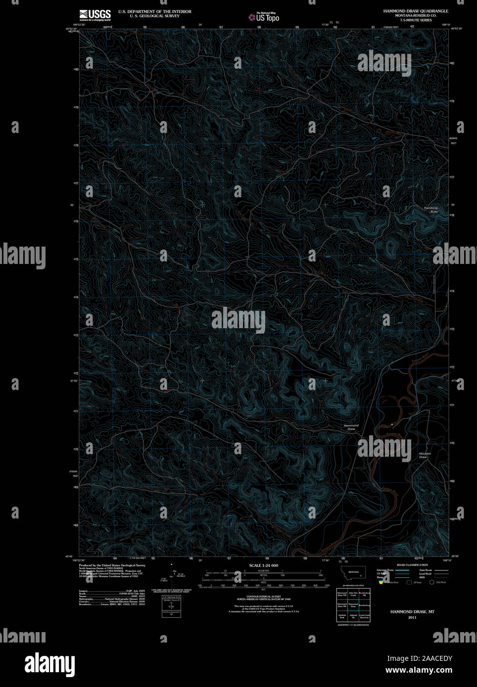 Map of hammond montana hi-res stock photography and images - Alamy