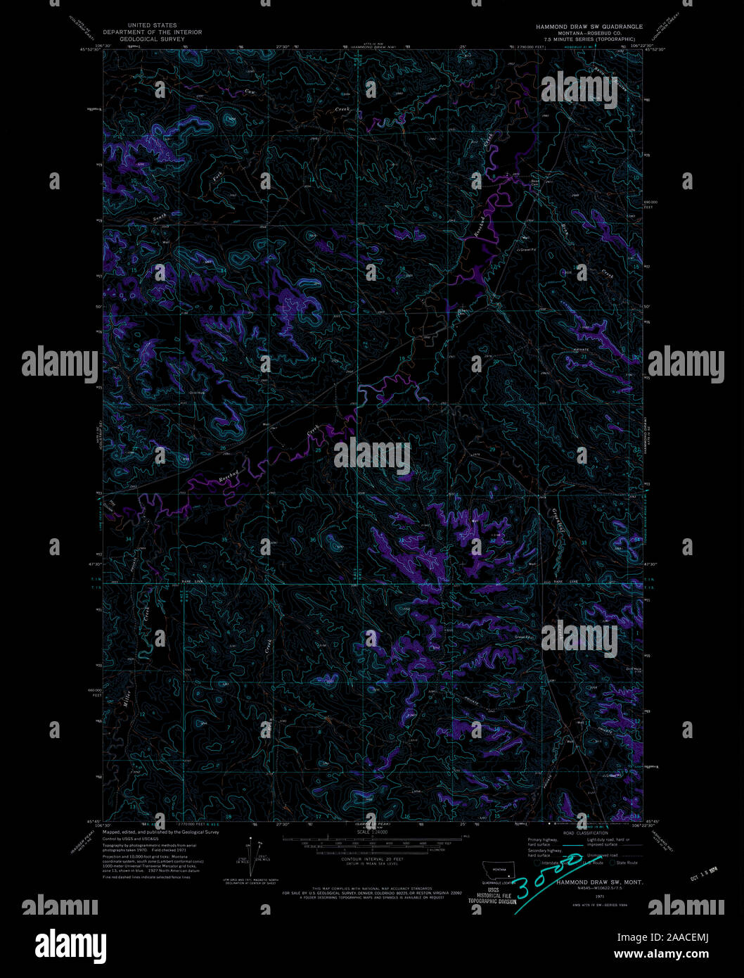 Map of hammond montana hi-res stock photography and images - Alamy