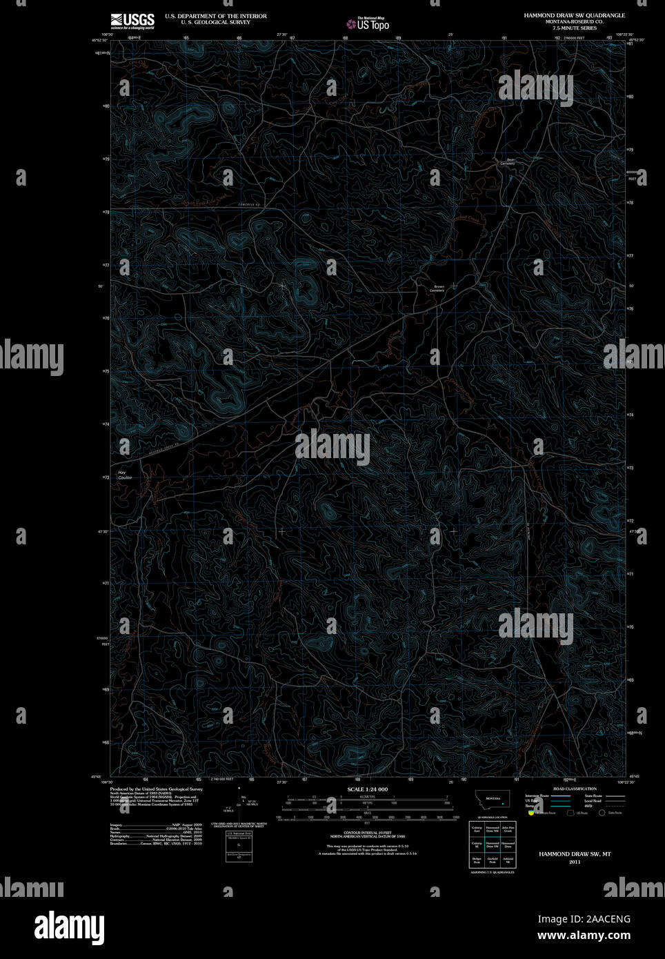 Map of hammond montana hi-res stock photography and images - Alamy