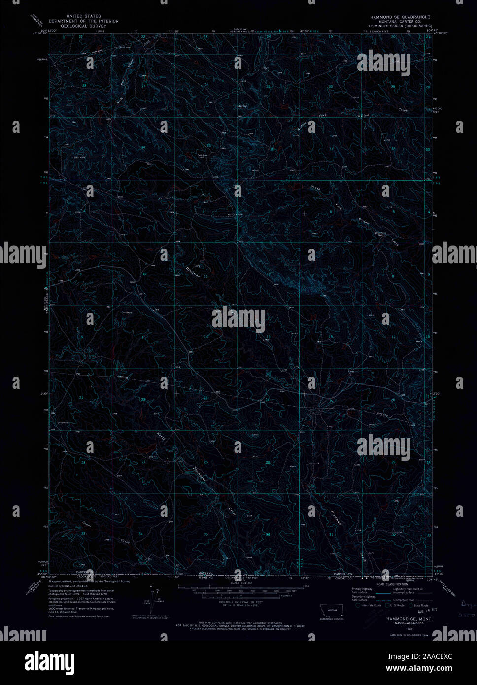 Map of hammond montana hi-res stock photography and images - Alamy