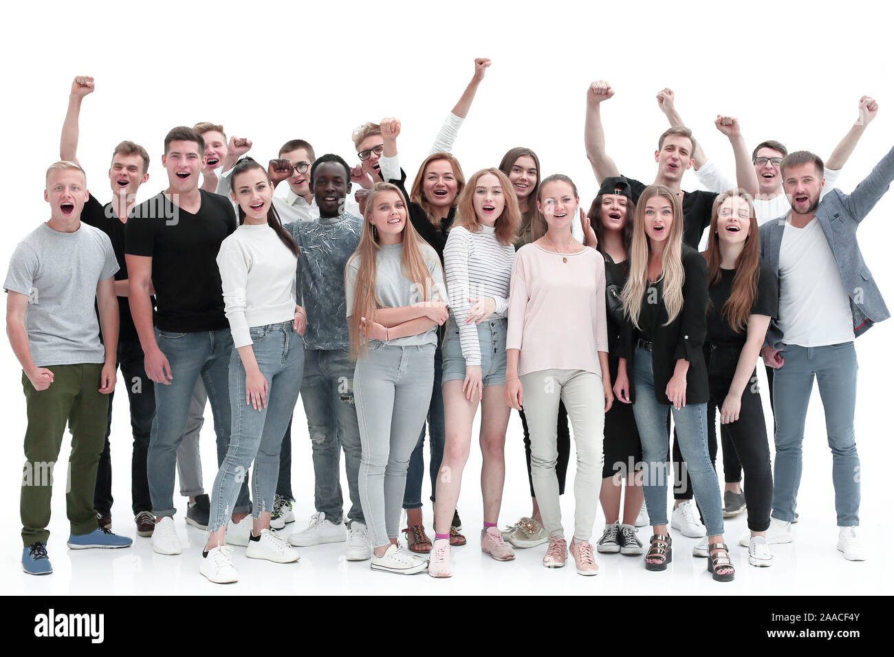 large group of serious young people standing together Stock Photo - Alamy