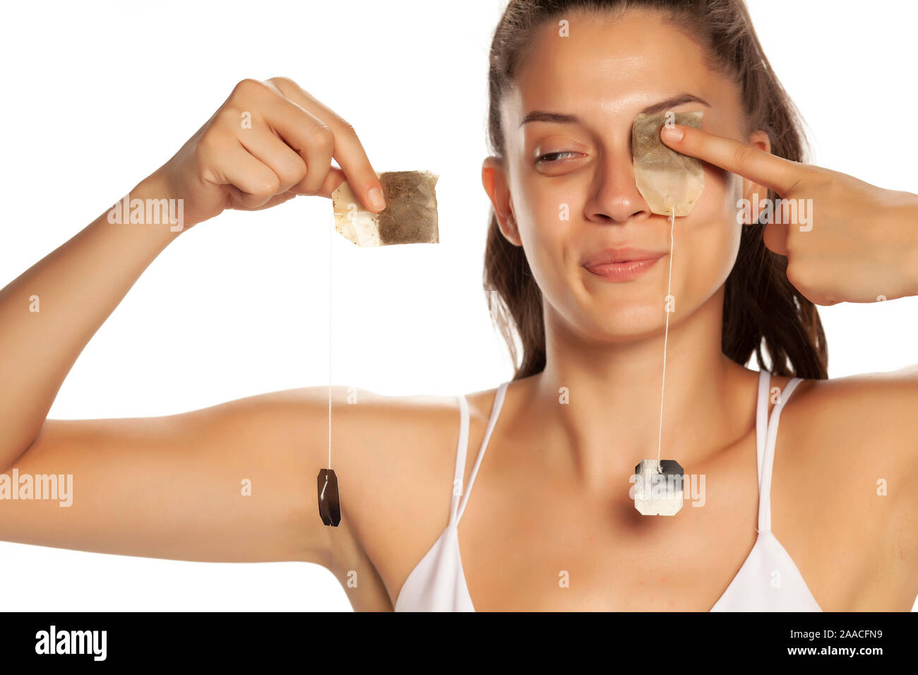 Woman tea bag hi-res stock photography and images - Alamy