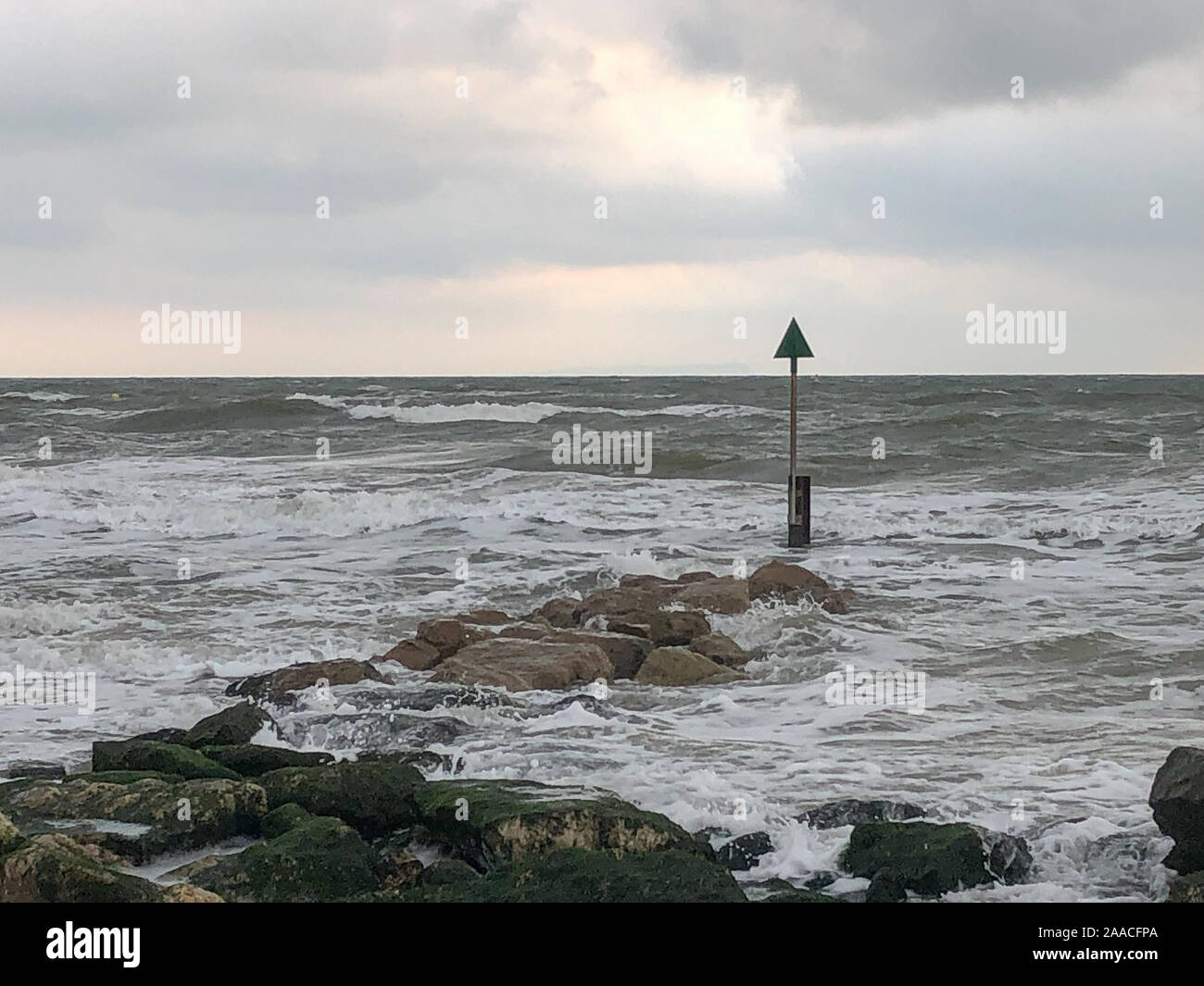 A wild and windy day on the south coast. Credit Suzanne McGowan/Alamy ...