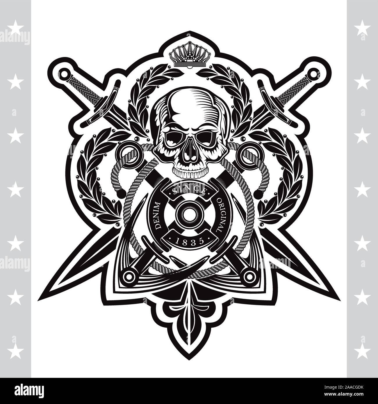 Royal navy anchor Stock Vector Images - Alamy