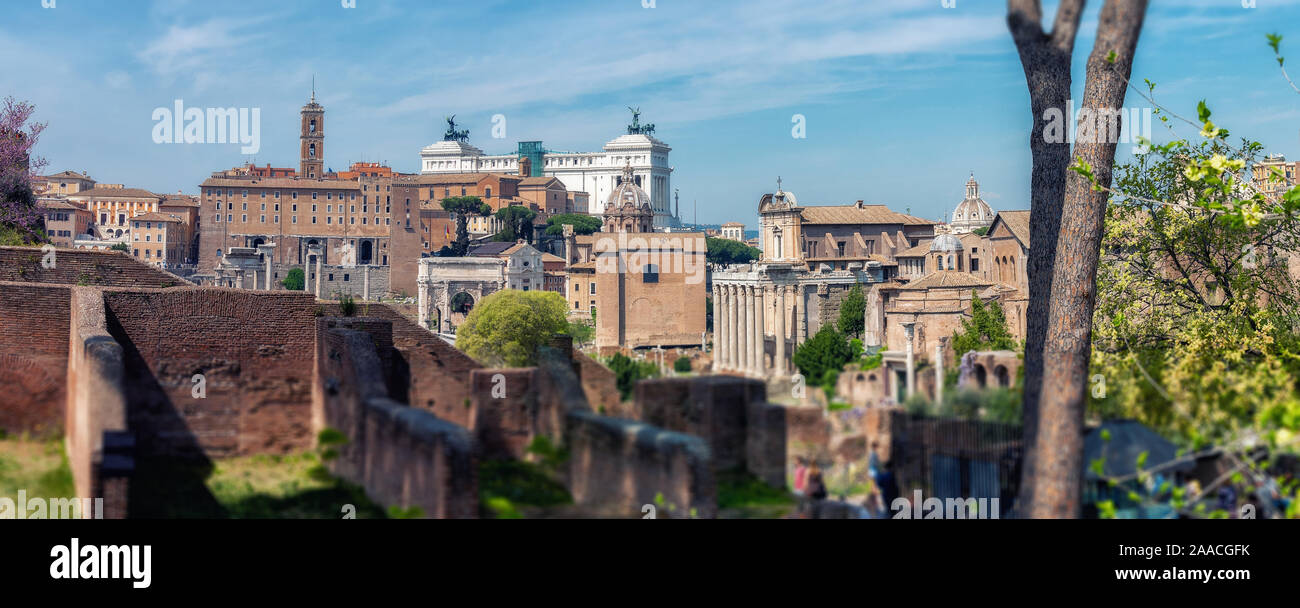 Famous day time roman forum hi-res stock photography and images - Alamy