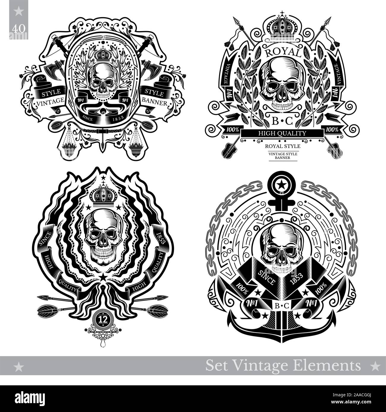 Marine Skull Designs