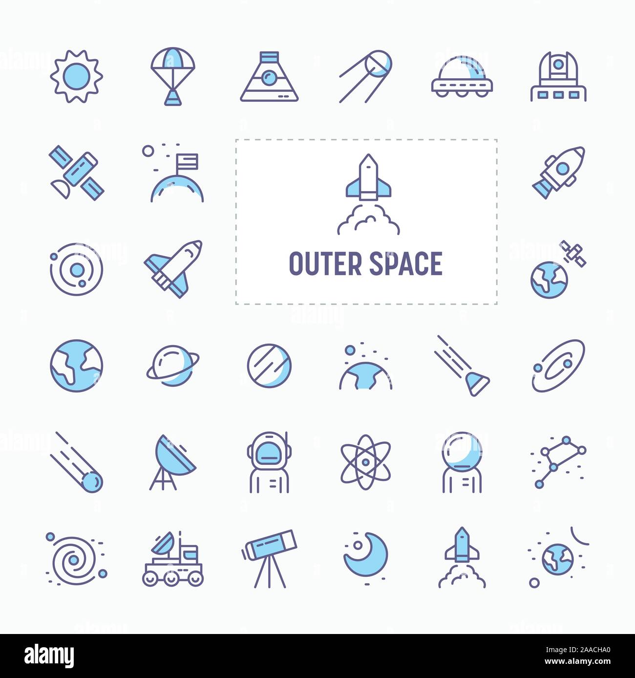 Space exploration icon planets Stock Vector Images - Alamy