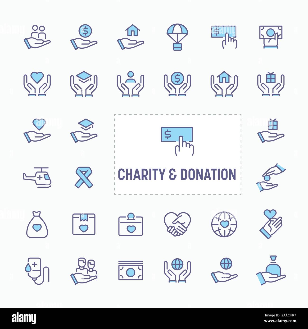 Charity donation health protection Stock Vector Images - Alamy
