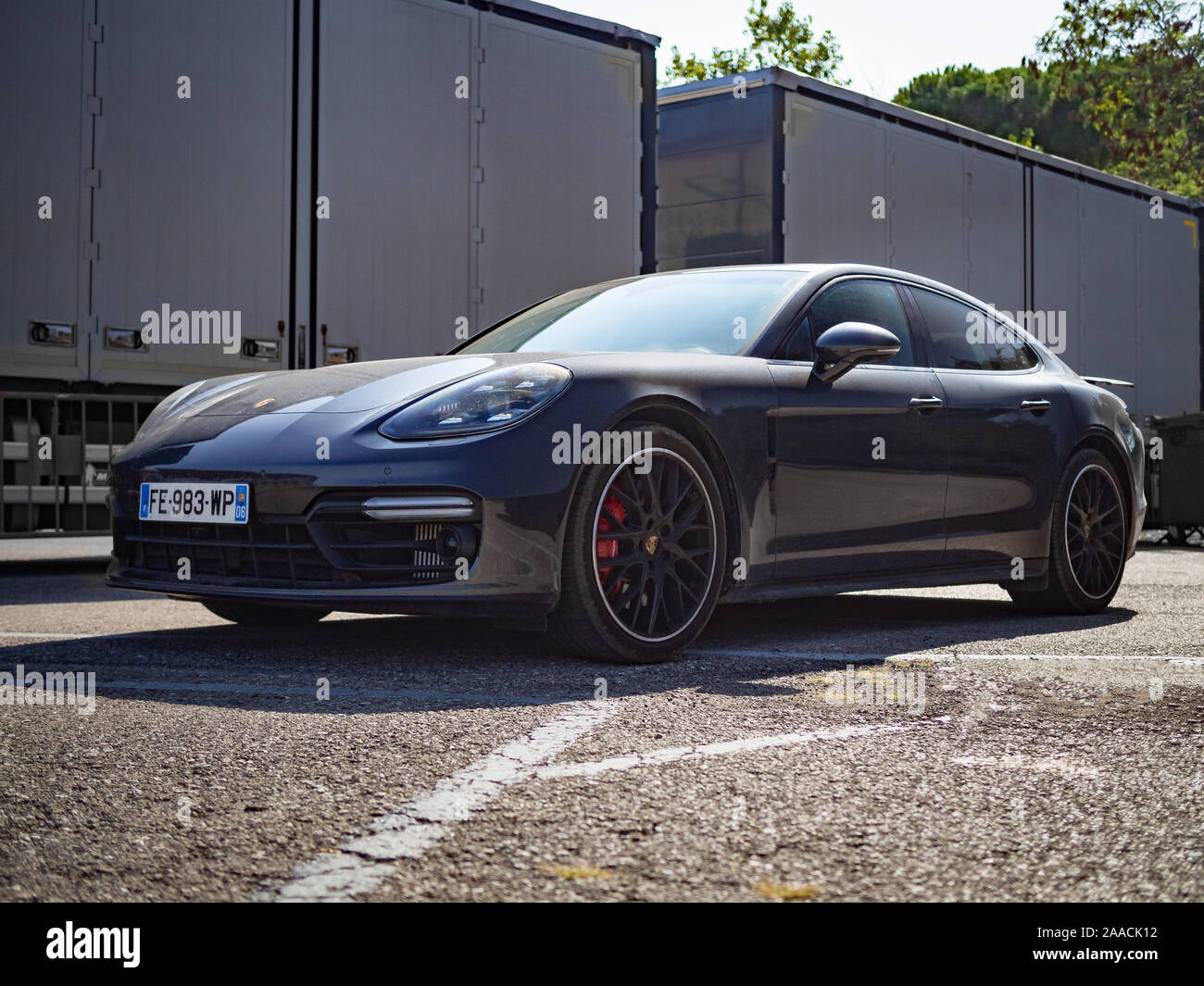 MONTMELO, SPAIN-SEPTEMBER 29, 2019: 2016 Porsche Panamera GTS Second ...