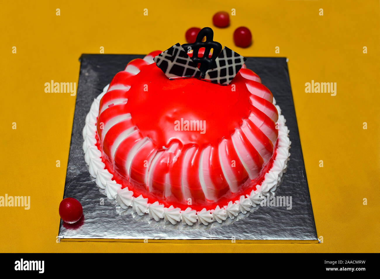orange cake with plan background Stock Photo - Alamy