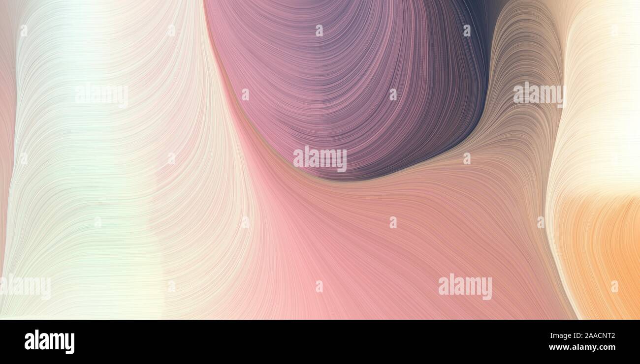 modern soft swirl waves background design with baby pink, bisque and ...