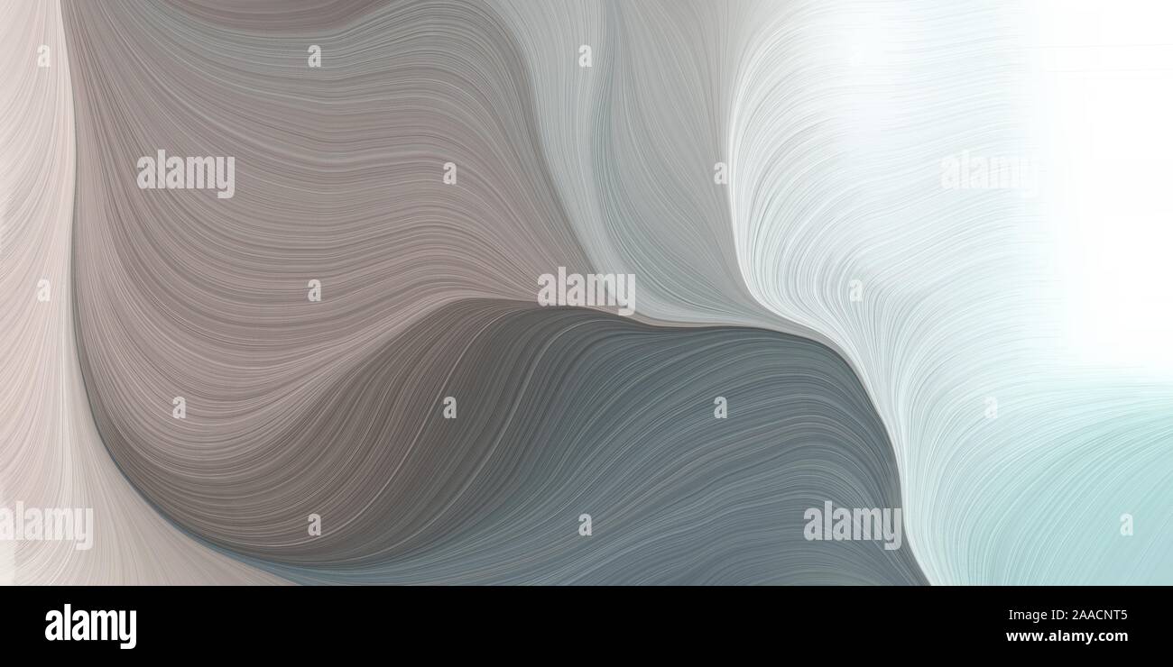 smooth swirl waves background design with dark gray, gray gray and dim ...
