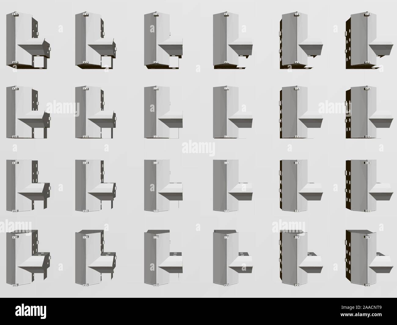Background with many houses. View from above. 3D. Vector illustration ...