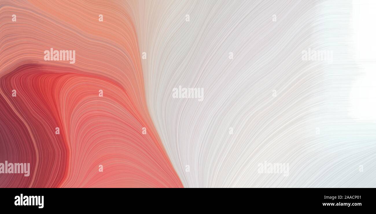 smooth swirl waves background design with light gray, moderate red and ...