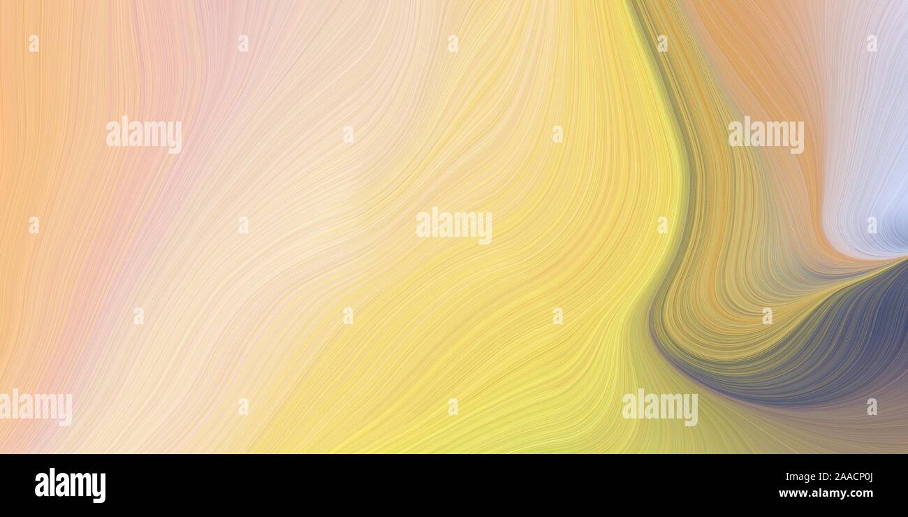 elegant curvy swirl waves background design with burly wood, khaki and ...