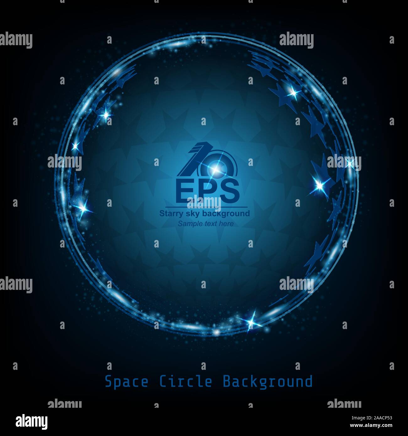 round shape in space with starry texture and shiny around.sky ...