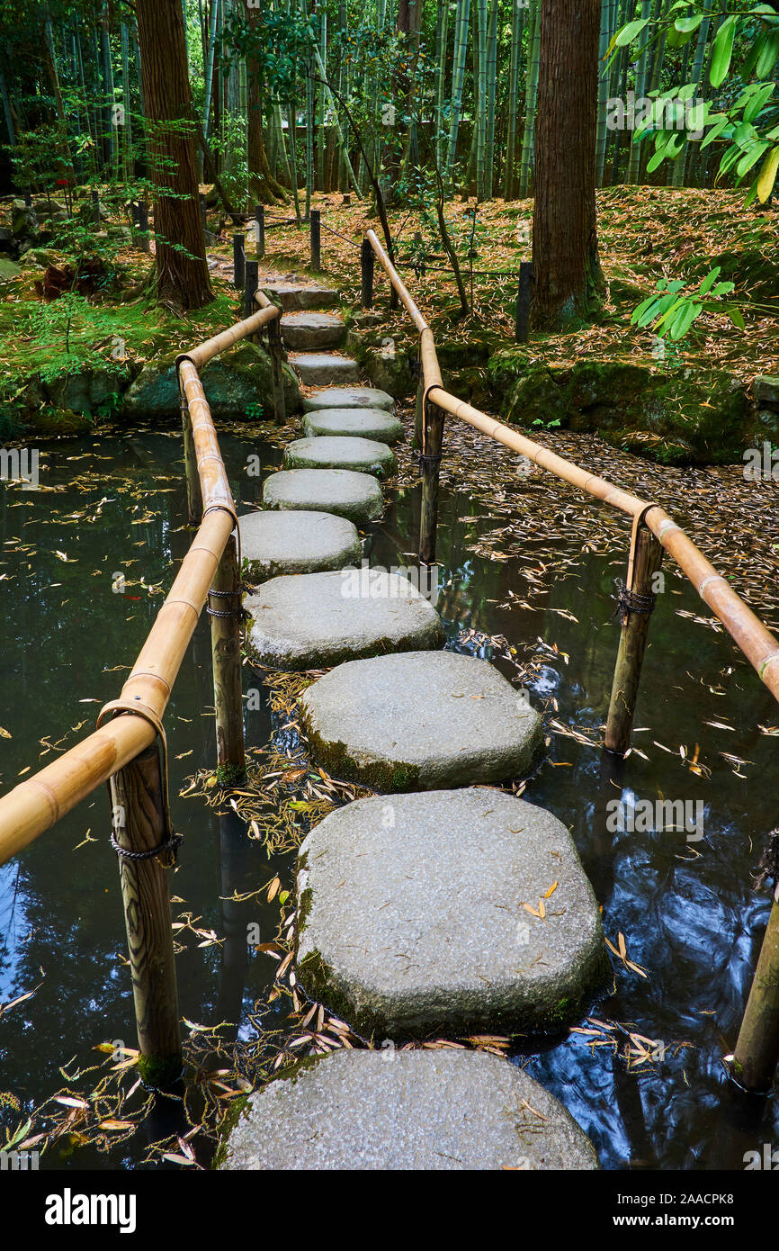 Japan, Honshu island, Kansai region, Kyoto, Tenju-an temple Stock Photo ...