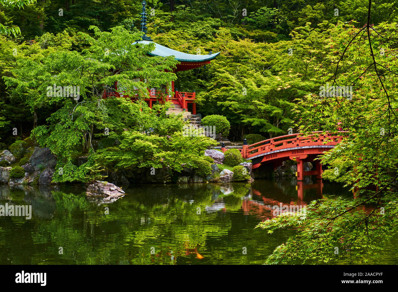 Japan, Honshu island, Kansai region, Kyoto, Daigoji temple, Bentendo ...