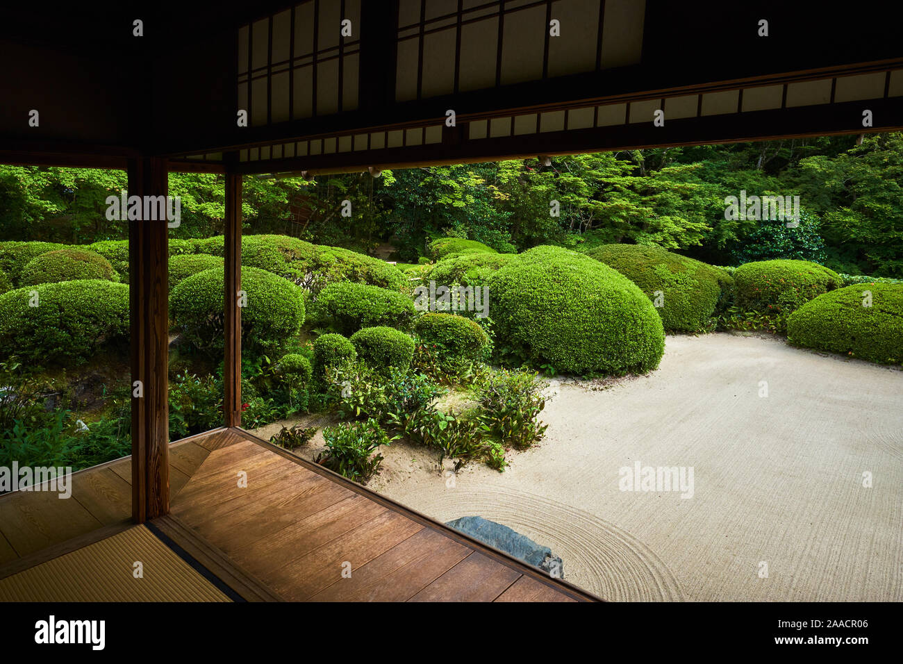 Japan, Honshu island, Kansai region, Kyoto, Shisen-do temple Stock ...