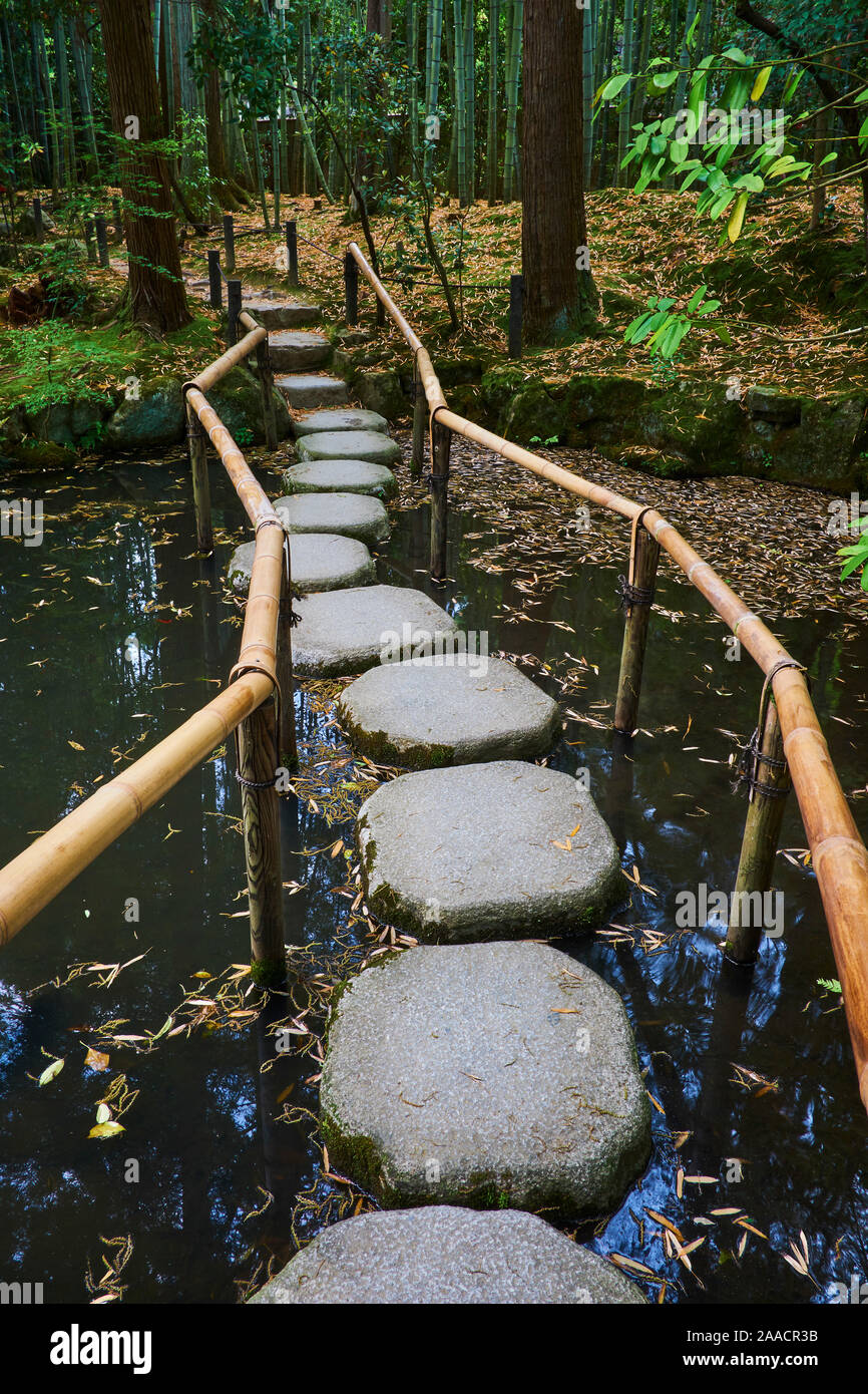 Japan, Honshu island, Kansai region, Kyoto, Tenju-an temple Stock Photo ...