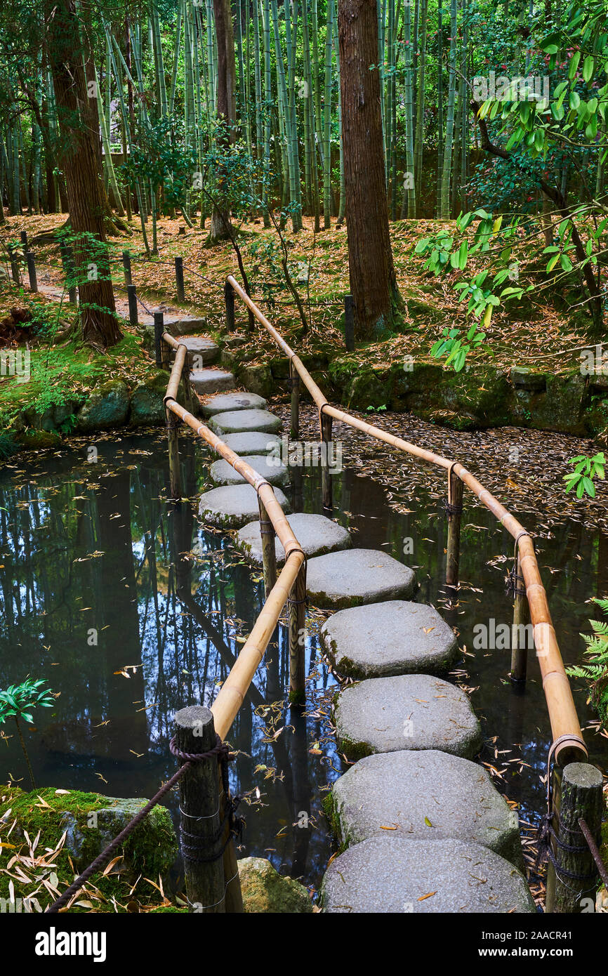 Japan, Honshu island, Kansai region, Kyoto, Tenju-an temple Stock Photo ...