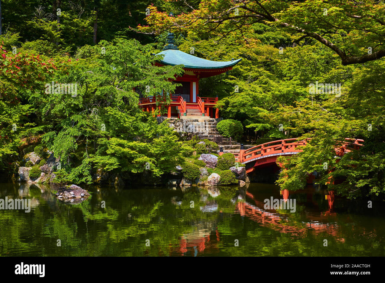 Japan, Honshu island, Kansai region, Kyoto, Daigoji temple, Bentendo ...