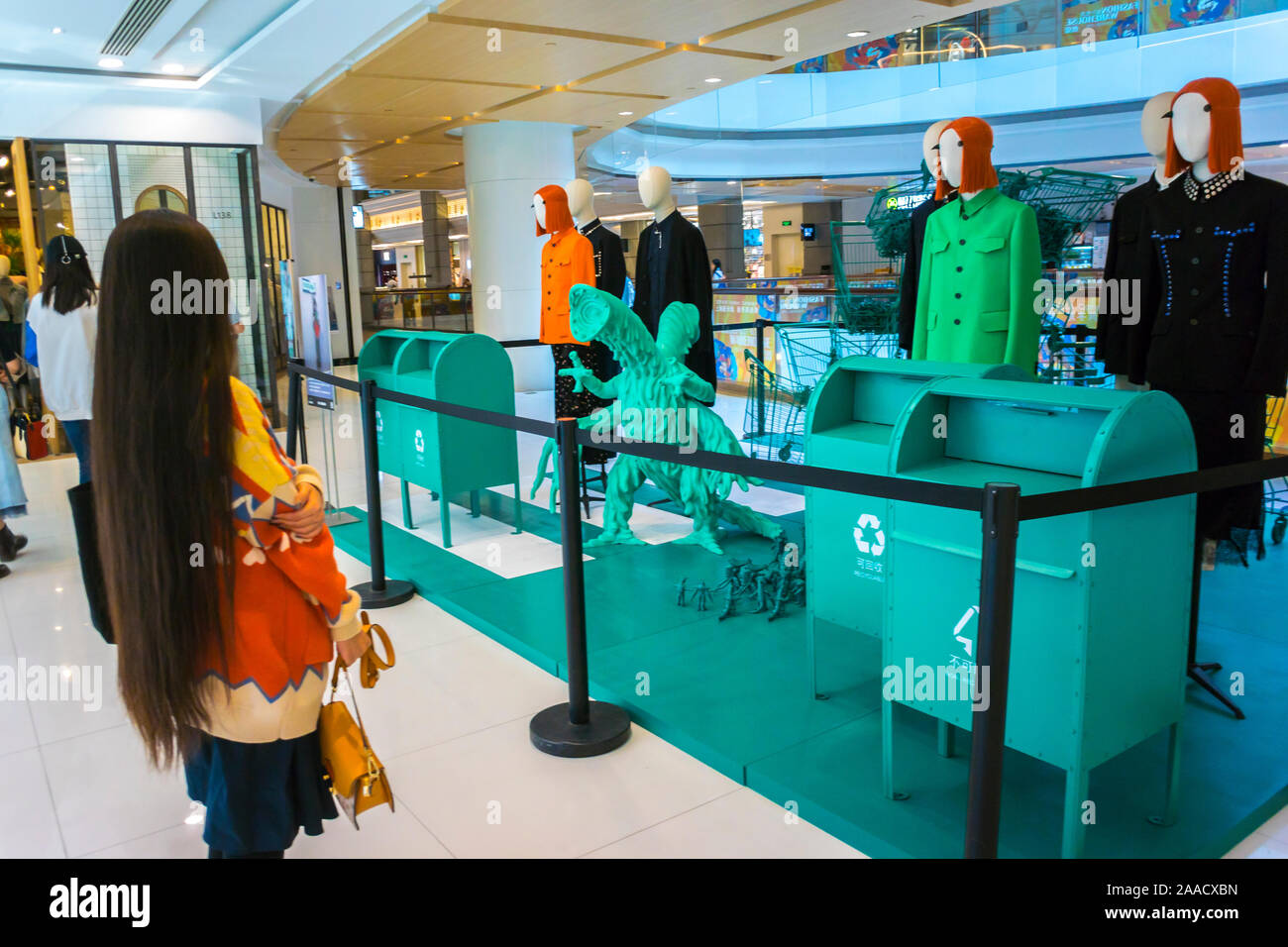 Shanghai, China, Young Woman Looking, Local CHinese Designers Fashion ...