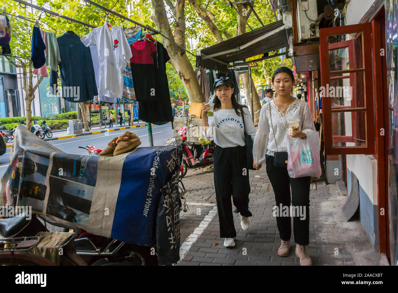 Shanghai, China, Shopping, Poor Residential Housing in CIty Center, Xin ...