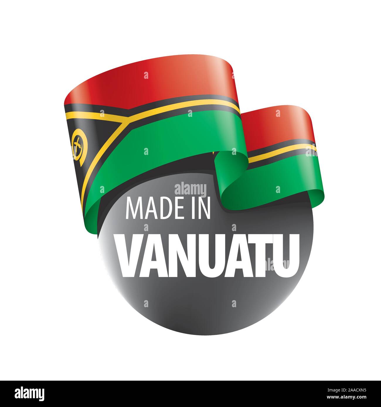 Vanuatu flag, vector illustration on a white background Stock Vector ...