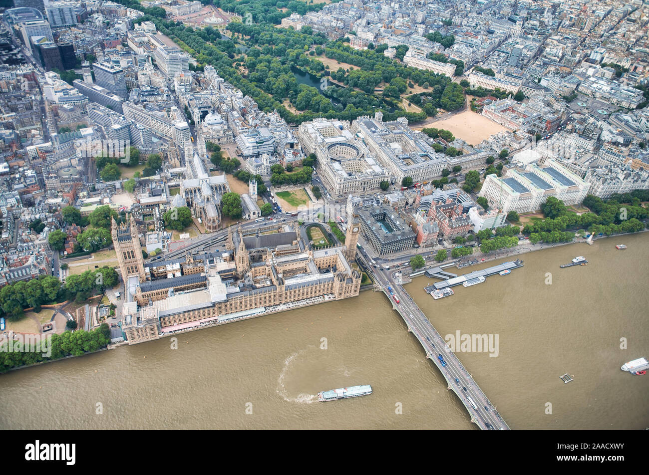 Westminster abbey aerial hi-res stock photography and images - Alamy