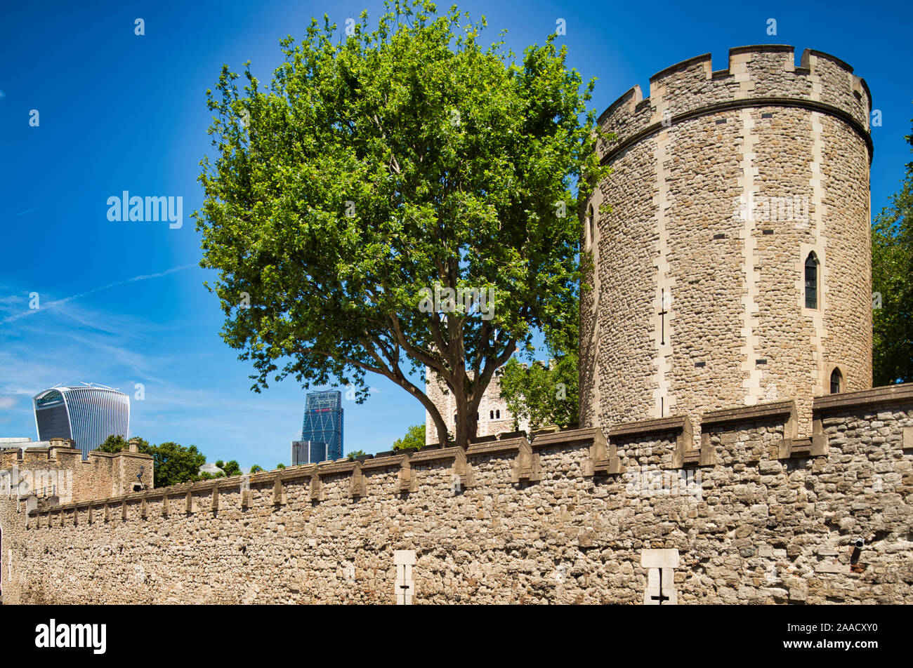 Tower of London exterior view, London Stock Photo - Alamy
