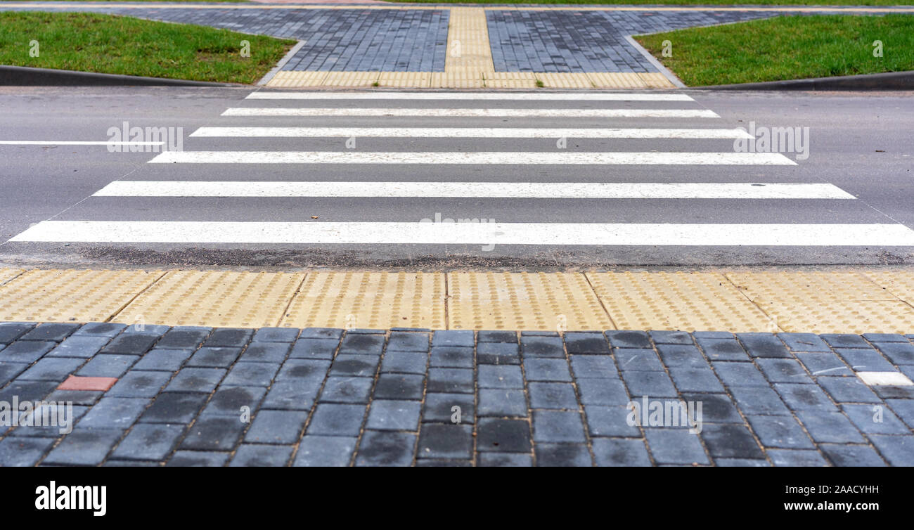 An adapted environment for visually impaired people in a modern city. A ...