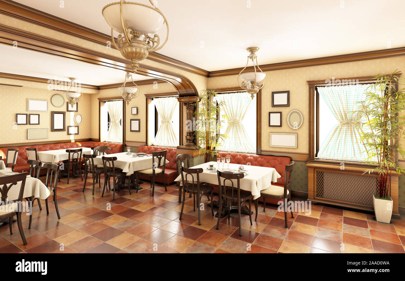 Restaurant building rendering hi-res stock photography and images - Alamy