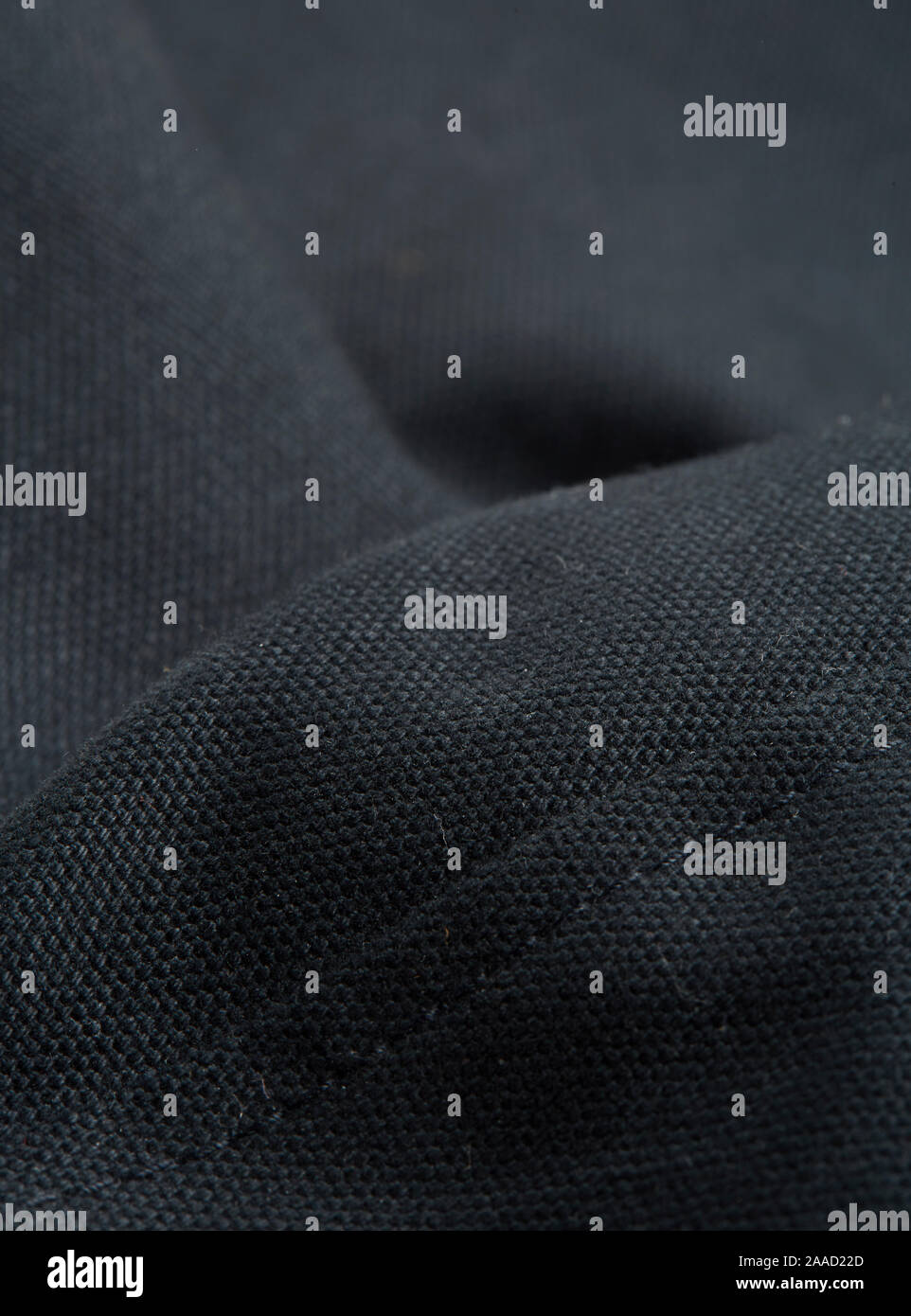 Hyper close-up textile. Fibers and pattern of the fabric shot in studio ...