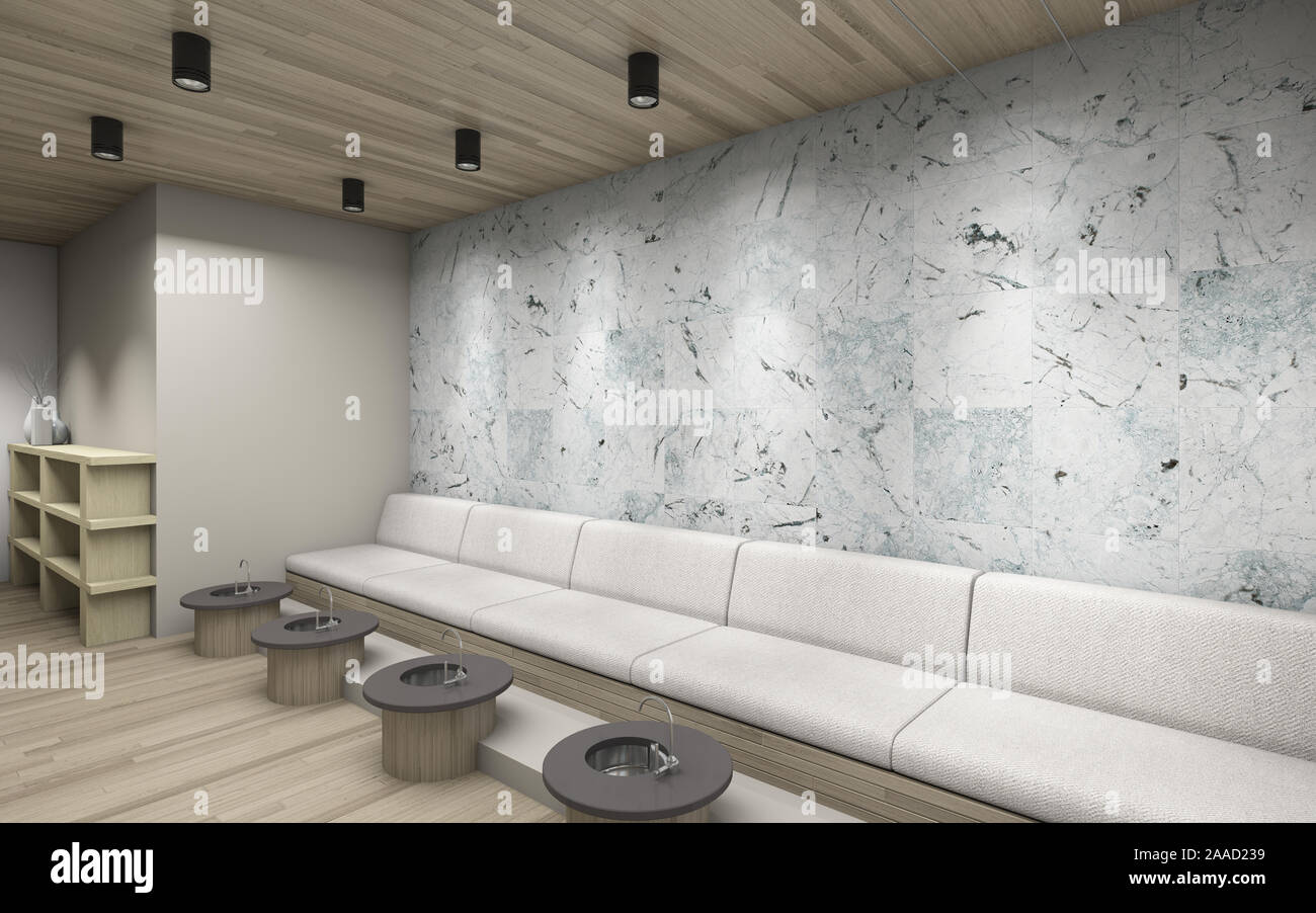 spa salon and pedicure room with tile Stock Photo - Alamy