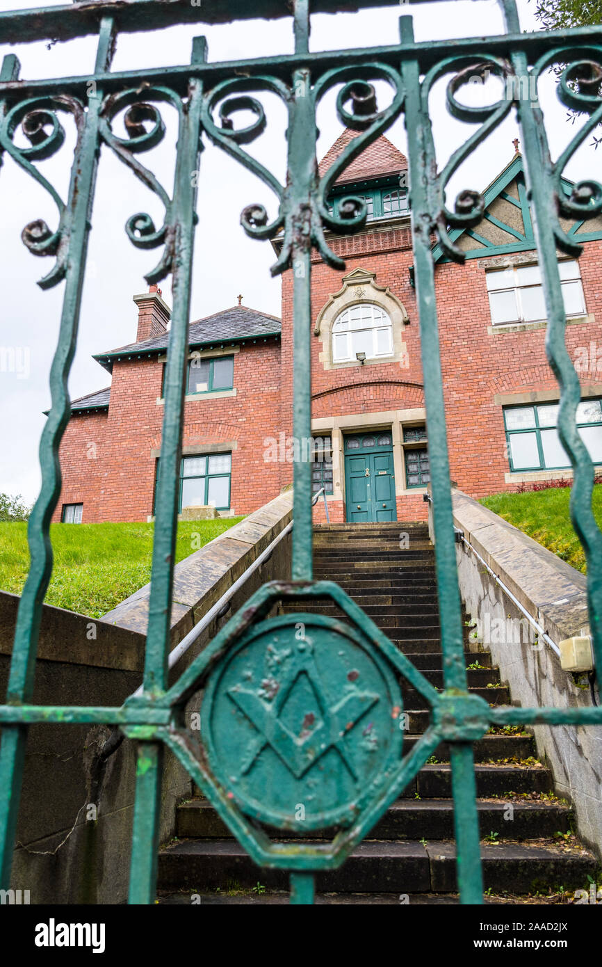 Masonic Hall building in Sligo Town, County Sligo, Ireland Stock Photo ...