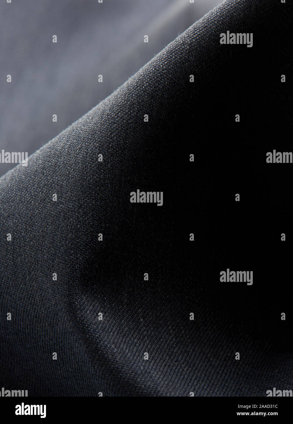 Hyper close-up textile. Fibers and pattern of the fabric shot in studio ...