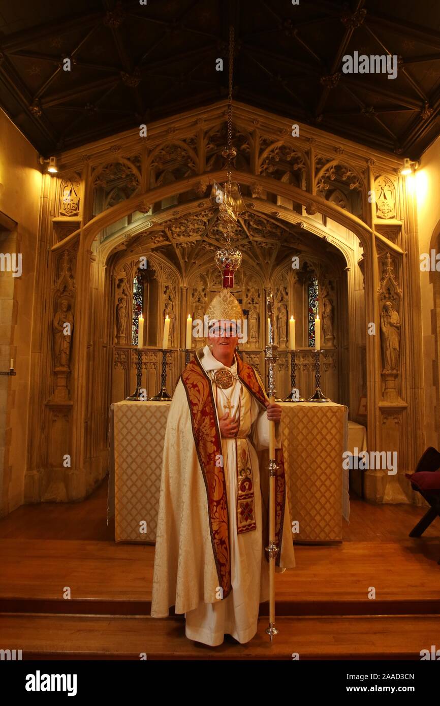 Father Martin, The Father Abbott of Prinknash Monastery Stock Photo - Alamy