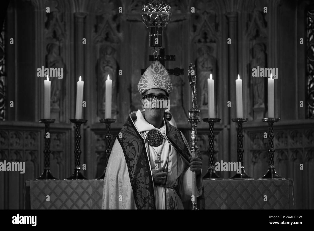 Father Martin, The Father Abbott of Prinknash Monastery Stock Photo - Alamy
