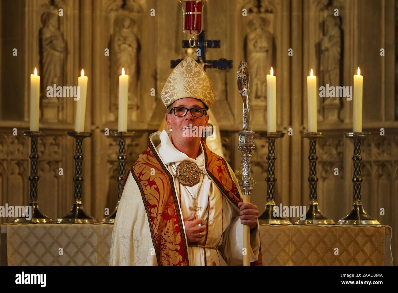 Father Martin, The Father Abbott of Prinknash Monastery Stock Photo - Alamy