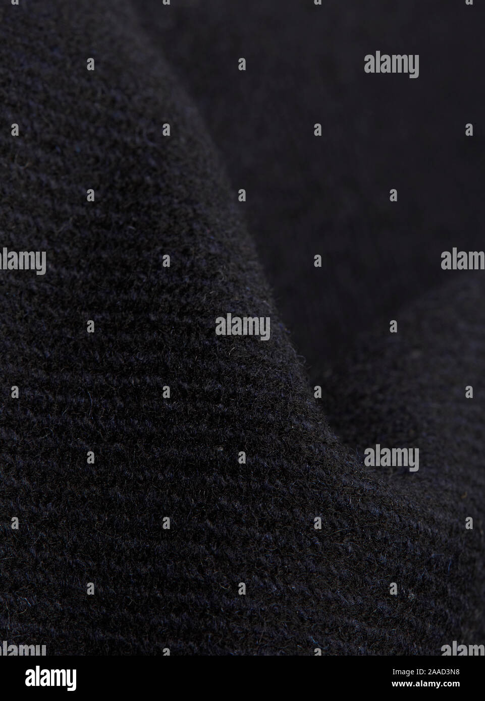 Hyper close-up textile. Fibers and pattern of the fabric shot in studio ...