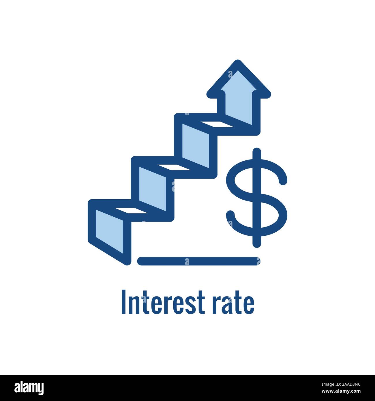 Investment - Banking Icon showing increase in amount Stock Vector Image ...