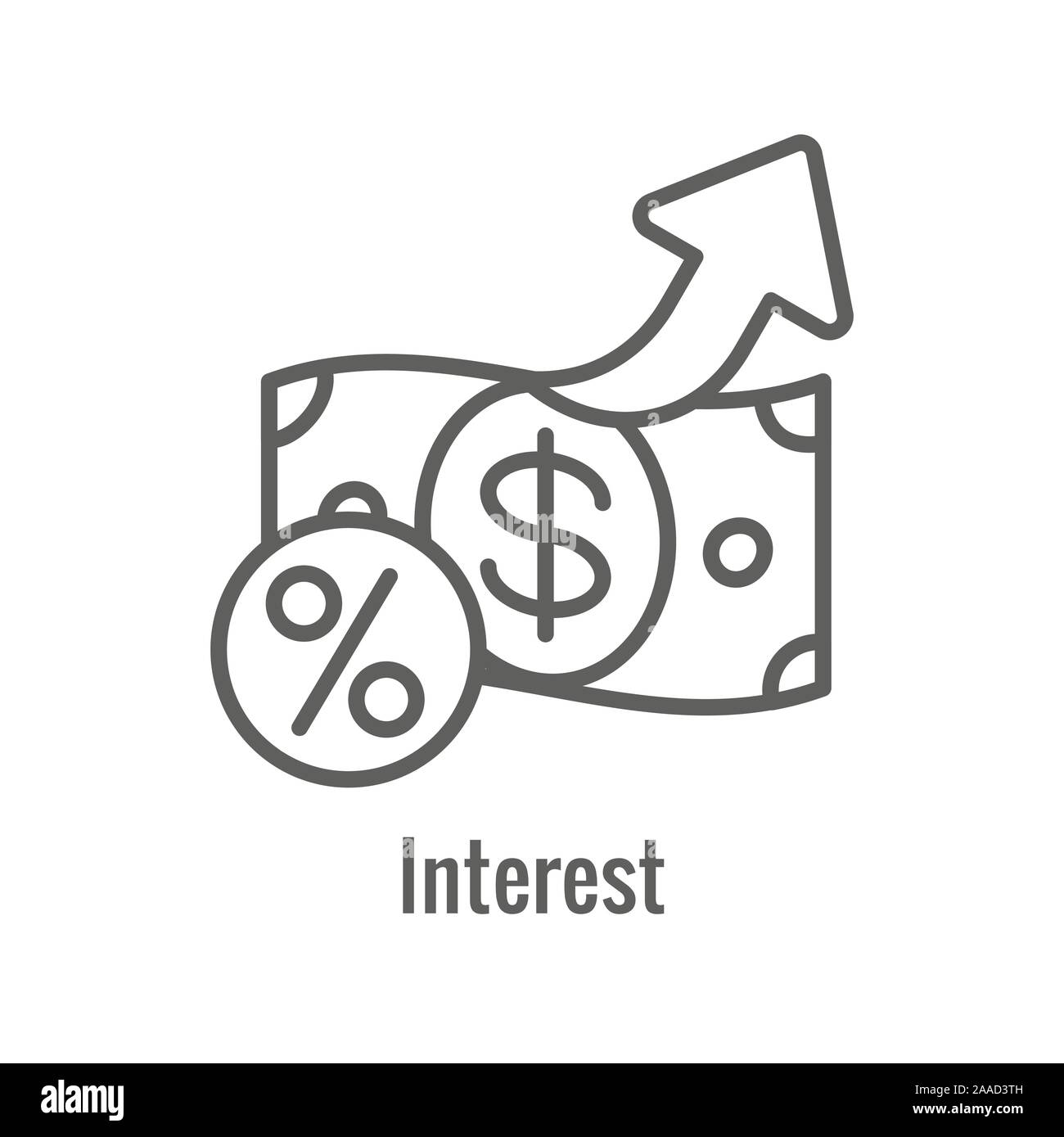 Investment - Banking Icon showing increase in amount Stock Vector Image ...